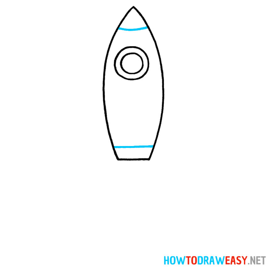 How to Draw a Rocket - How to Draw Easy
