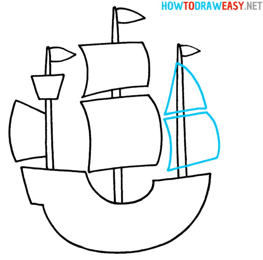 How to Draw a Ship - How to Draw Easy