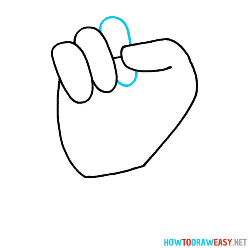 How to Draw a Fist - How to Draw Easy