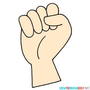 How to Draw a Fist - How to Draw Easy
