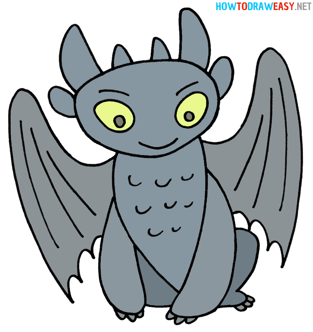 How To Draw Toothless Draw For Kids How To Draw Toothless Draw For Kids